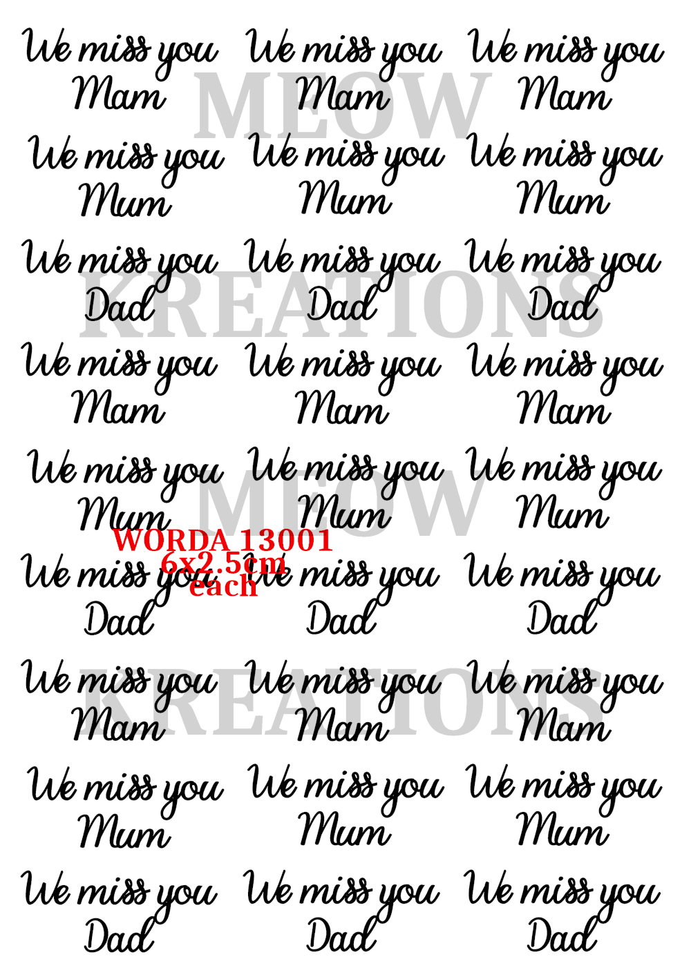 WORDA 13001 – Meowkreations