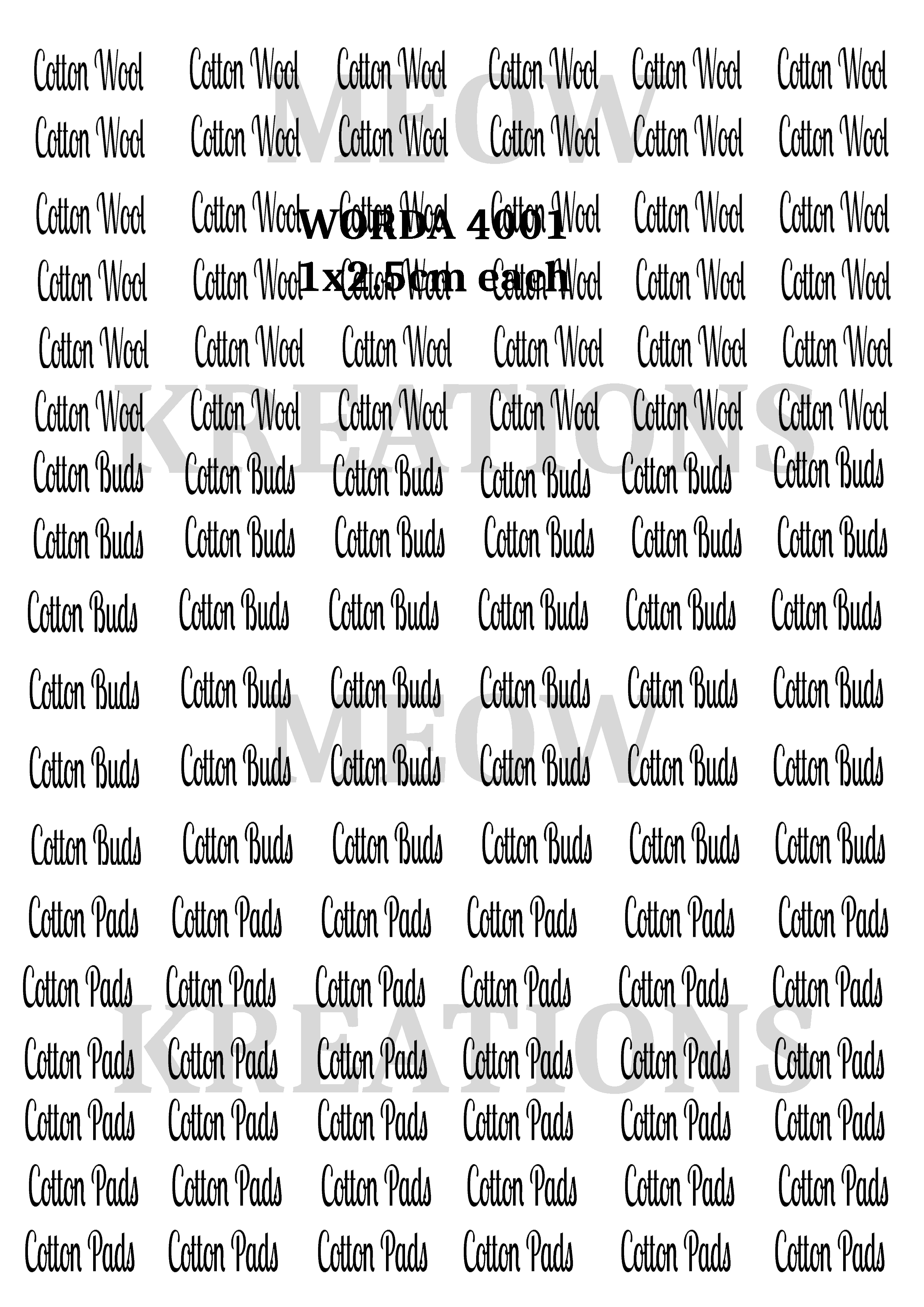 WORDA 4001 – Meowkreations